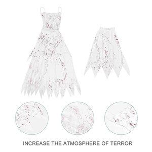 Dresses | Halloween Dressup Costume Bloody Bride Outfit Party Clothes ...